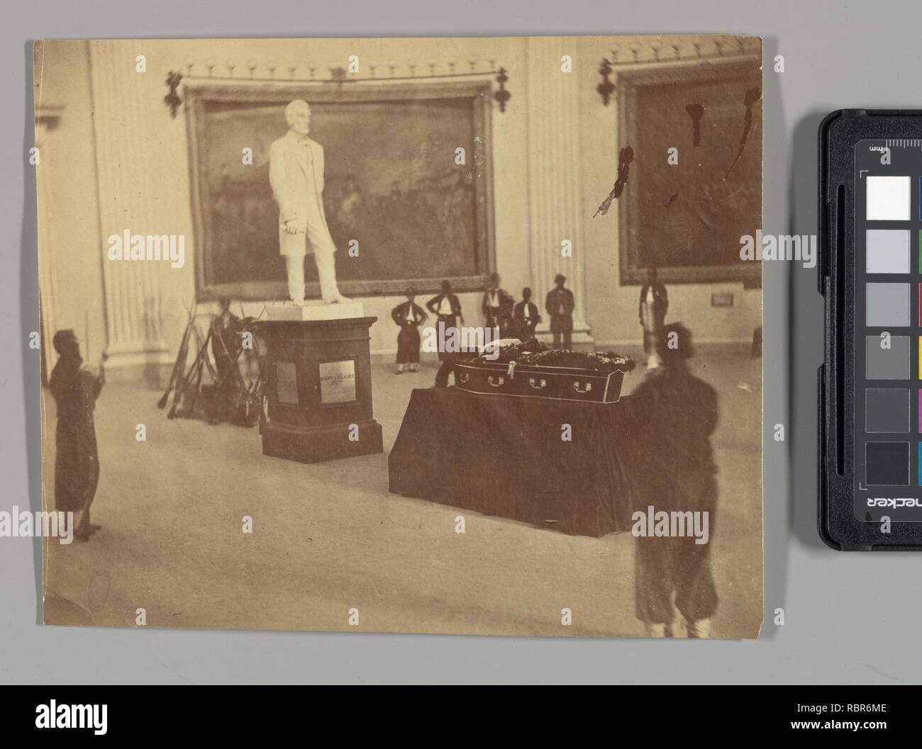 -Thaddeus Stevens Lying in State in the Rotunda of the Capitol at ...