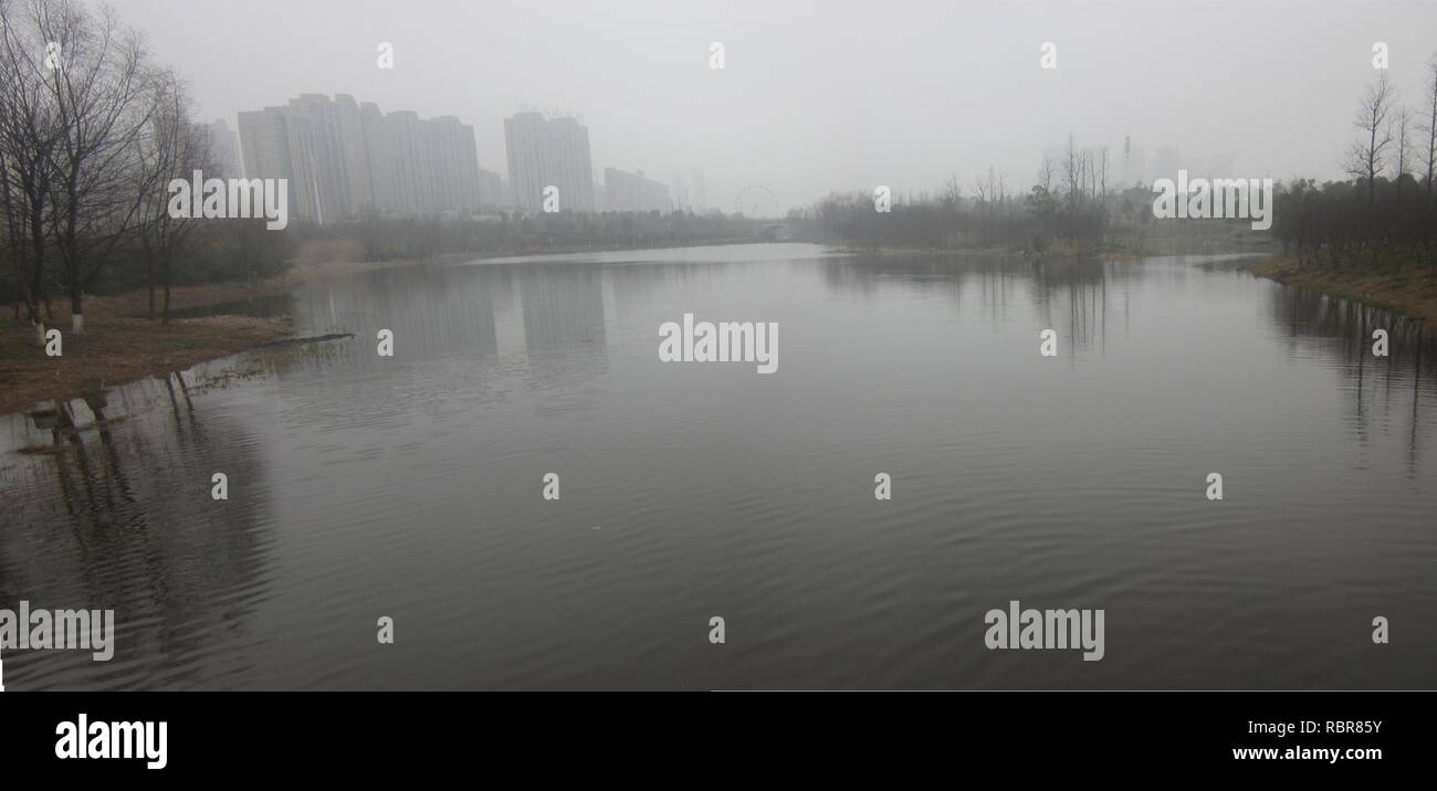 A corner of Lake Yang in Yanghu Wetland Park Stock Photo - Alamy