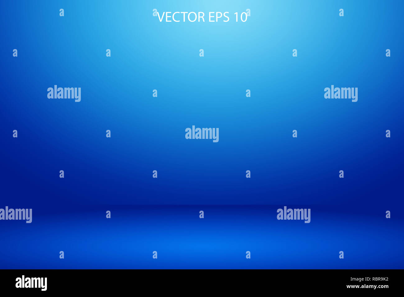 soft blue wall banner and studio room background Stock Photo - Alamy