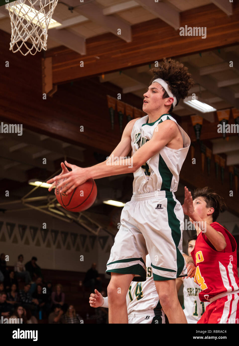 Junior Varsity basketball action with Chico vs Red Bluff, In Red Bluff ...