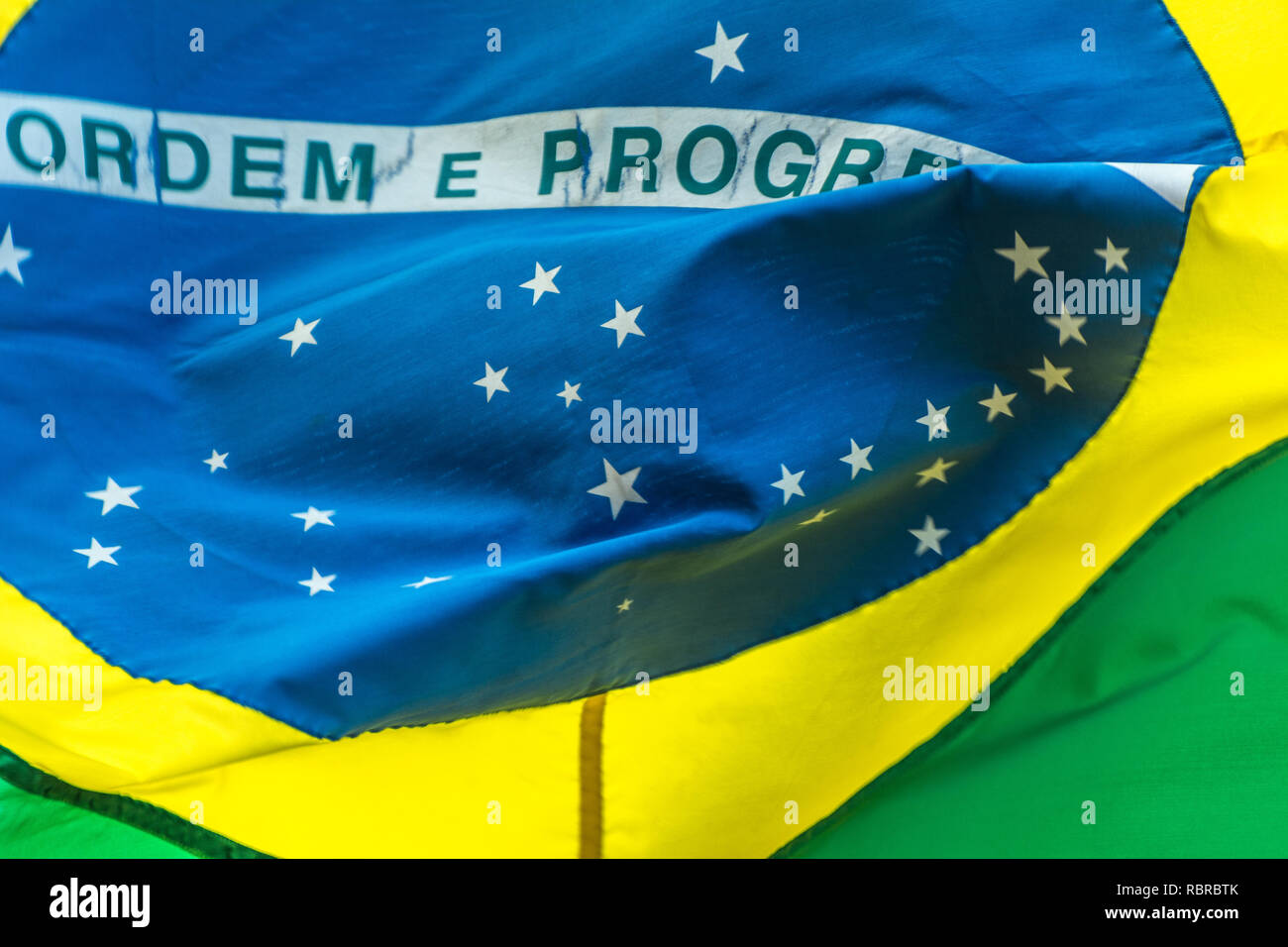 Waving brazilian flag hi-res stock photography and images - Alamy