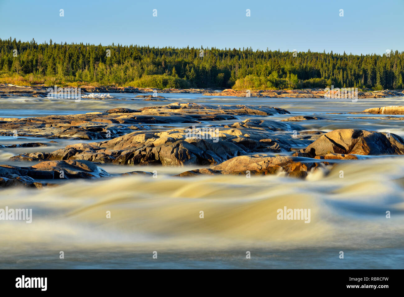 Rapids of the Drowned on the Slave River, Fort Smith, Northwest ...