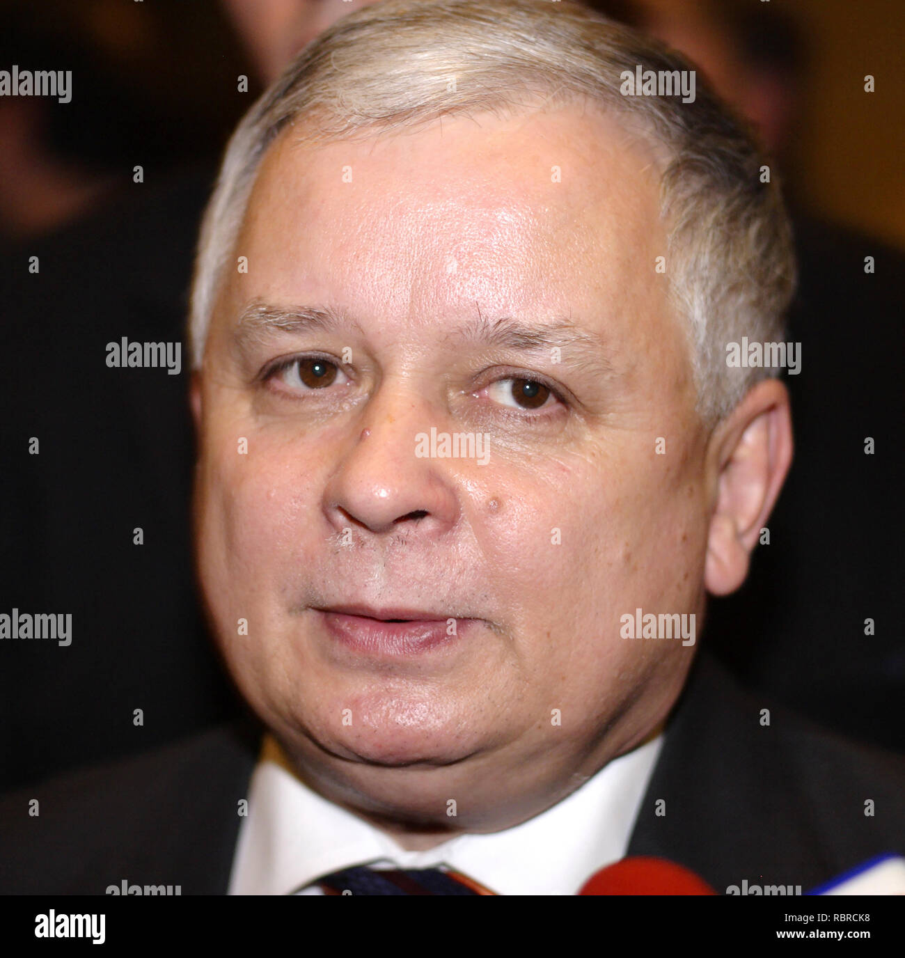 Warsaw, Mazovia / Poland - 2006/01/05: Lech Kaczynski - President of ...