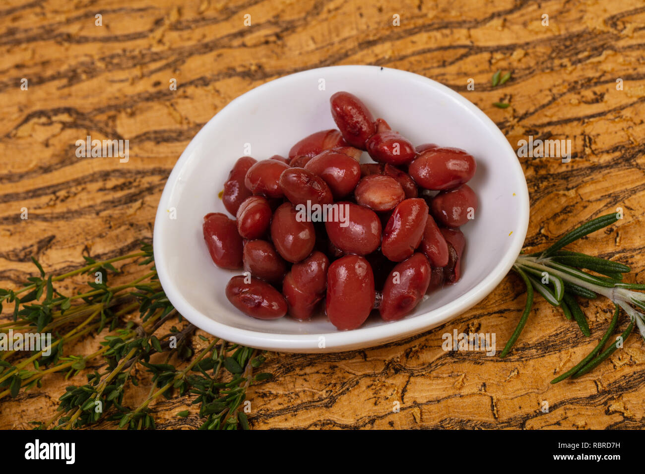 Baked red kidney with tomato sauce Stock Photo - Alamy