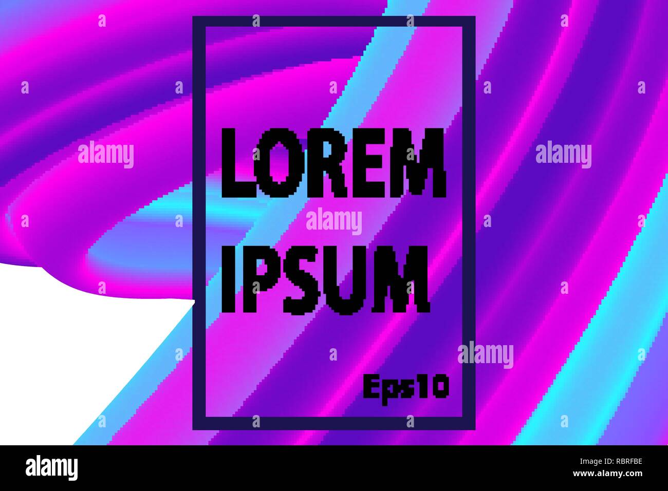 Fluid background. Liquid wave. Colorful 3D flow design. Vector ...