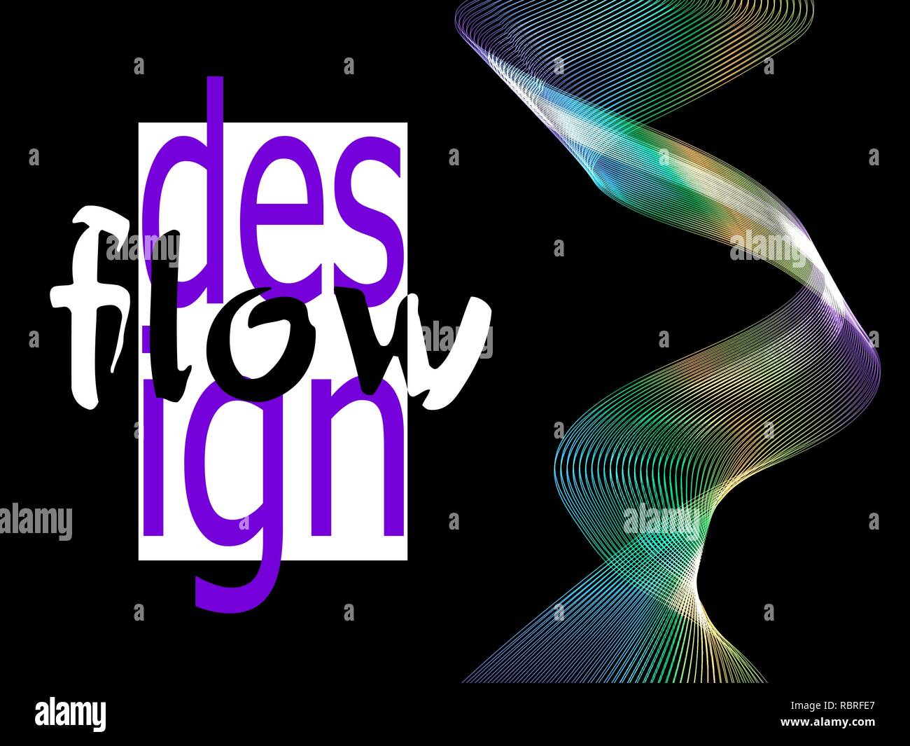 Fluid colorful texture on dark background. Flow shapes design. Liquid ...