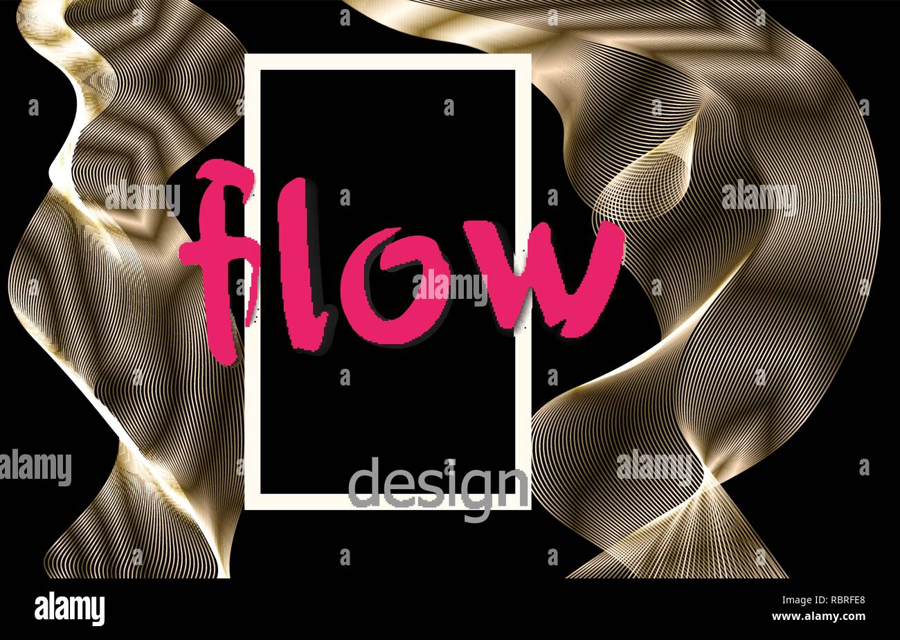 Fluid colorful texture on dark background. Flow shapes design. Liquid ...