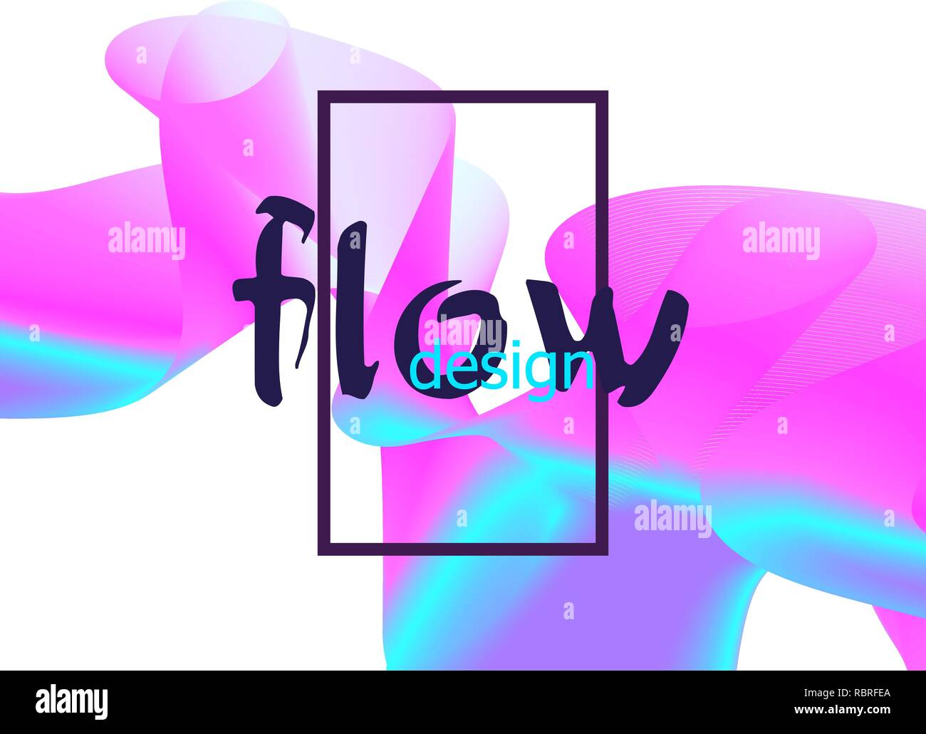 Flow shapes design. Liquid wave background. Abstract 3d flow shape ...