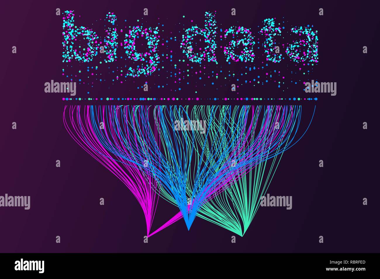 Big Data Visualization Network Futuristic Infographics 3d Wave Virtual Flow Digital Sound