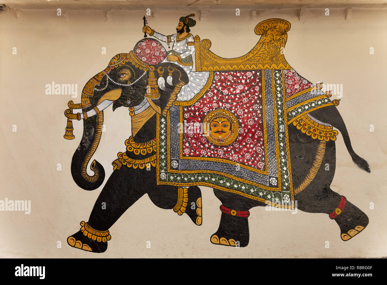 Hindu Elephant Painting