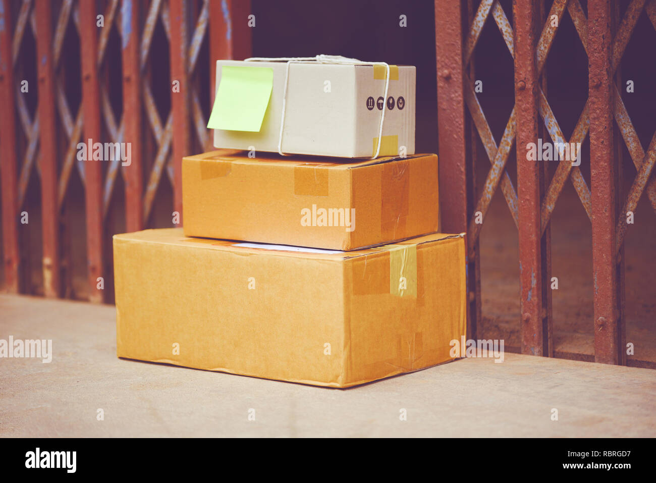 ecommerce delivery shopping online and order concept - delivered ...