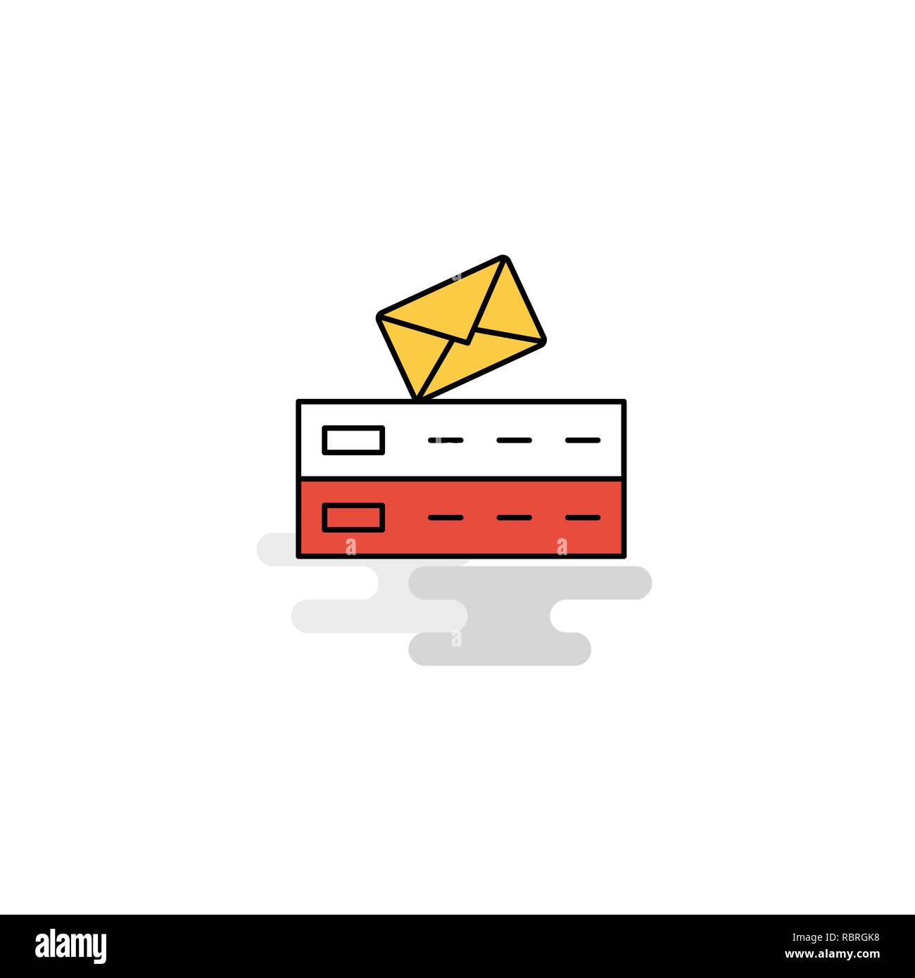 Flat Email Icon. Vector Stock Vector Image & Art - Alamy