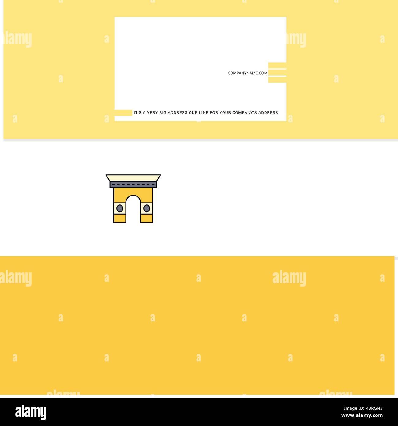 Beautiful Gate Logo and business card. vertical Design Vector Stock ...