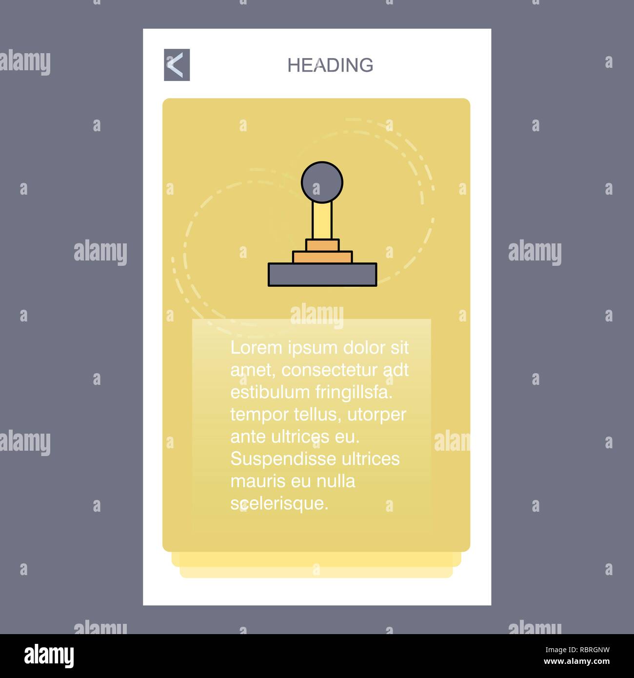 Gear box mobile vertical banner design design. Vector Stock Vector ...