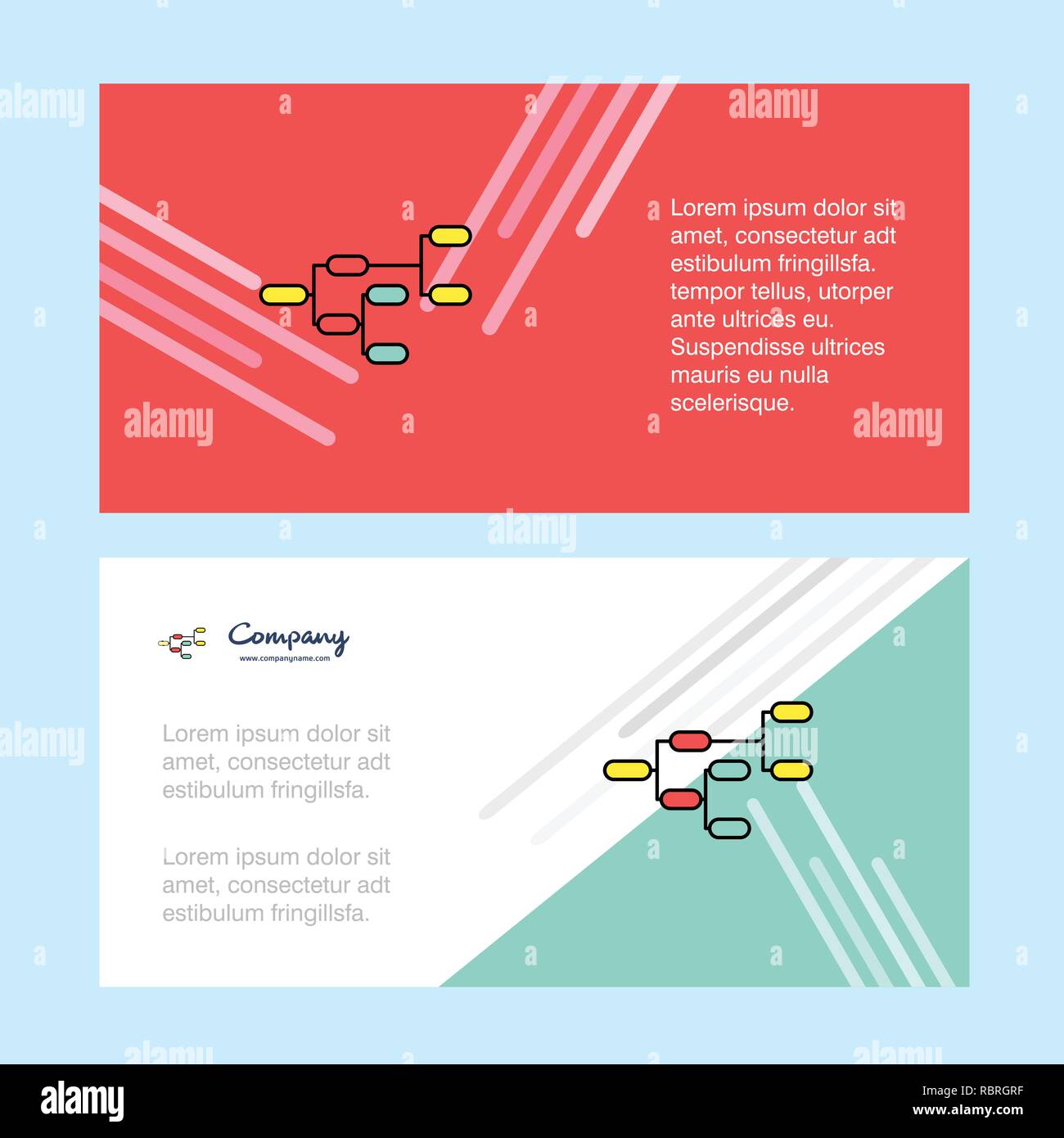 Network abstract corporate business banner template, horizontal ...
