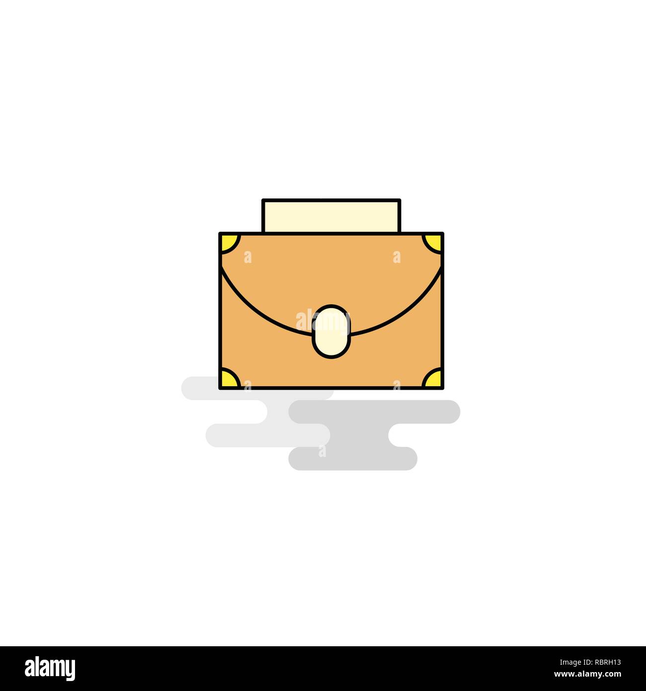 Flat Briefcase Icon. Vector Stock Vector Image & Art - Alamy