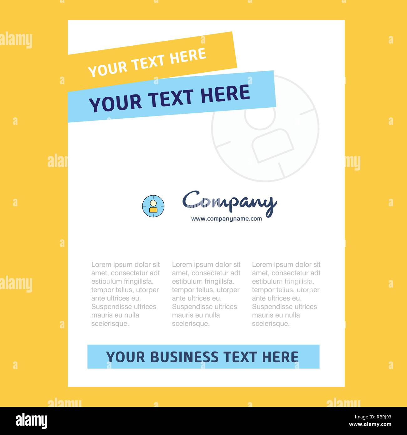 Target Title Page Design for Company profile ,annual report ...
