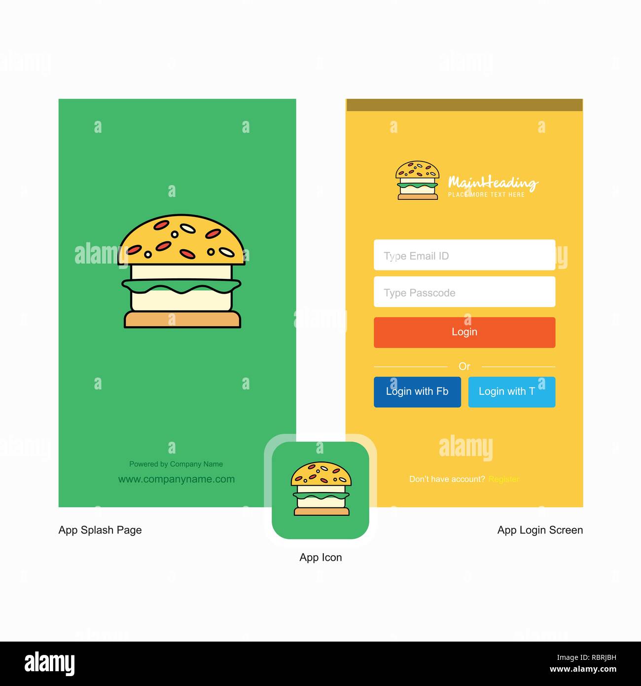 American sandwich company Stock Vector Images - Alamy