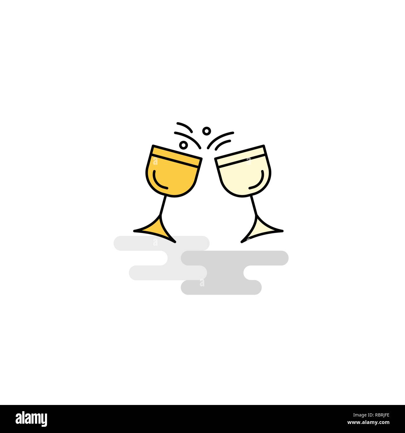 Flat Cheers Icon. Vector Stock Vector Image & Art - Alamy