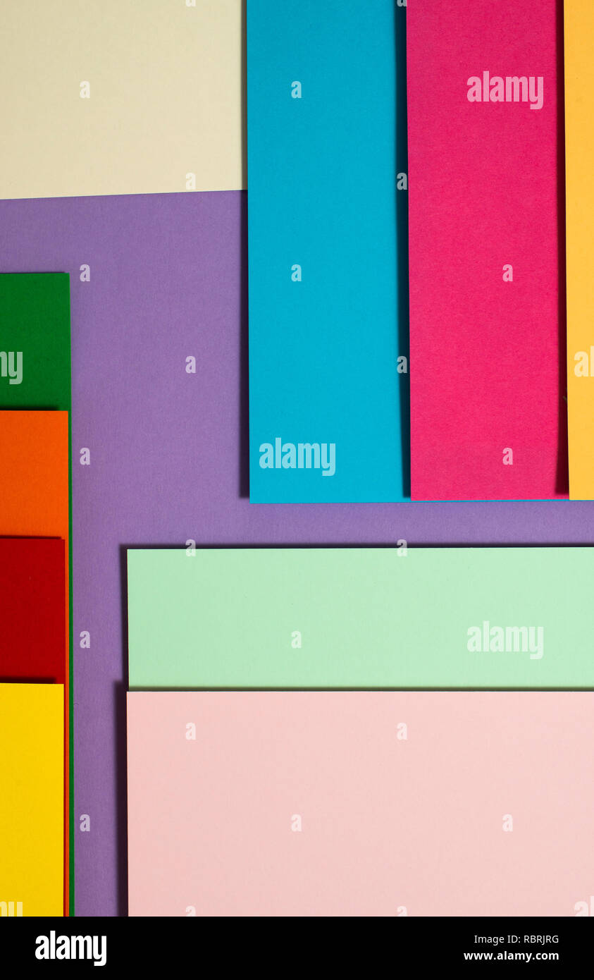 Colorful folded paper material design. Colour spectrum. Rainbow colours ...