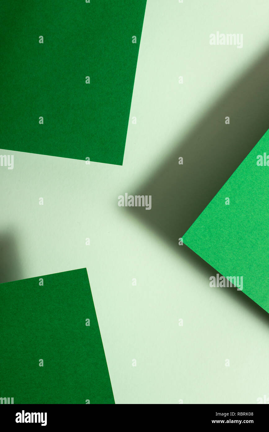 Green paper material design. Geometric unicolour shapes. Wallpaper ...