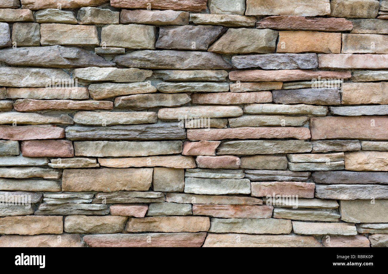 Pattern of decorative stone wall surface for background Stock Photo - Alamy