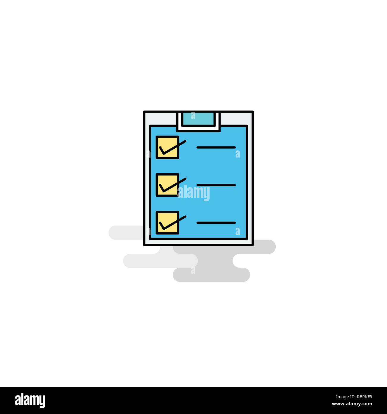 Flat Checklist Icon. Vector Stock Vector Image & Art - Alamy Flat Checklist Icon. Vector Stock Vector Image & Art - Alamy