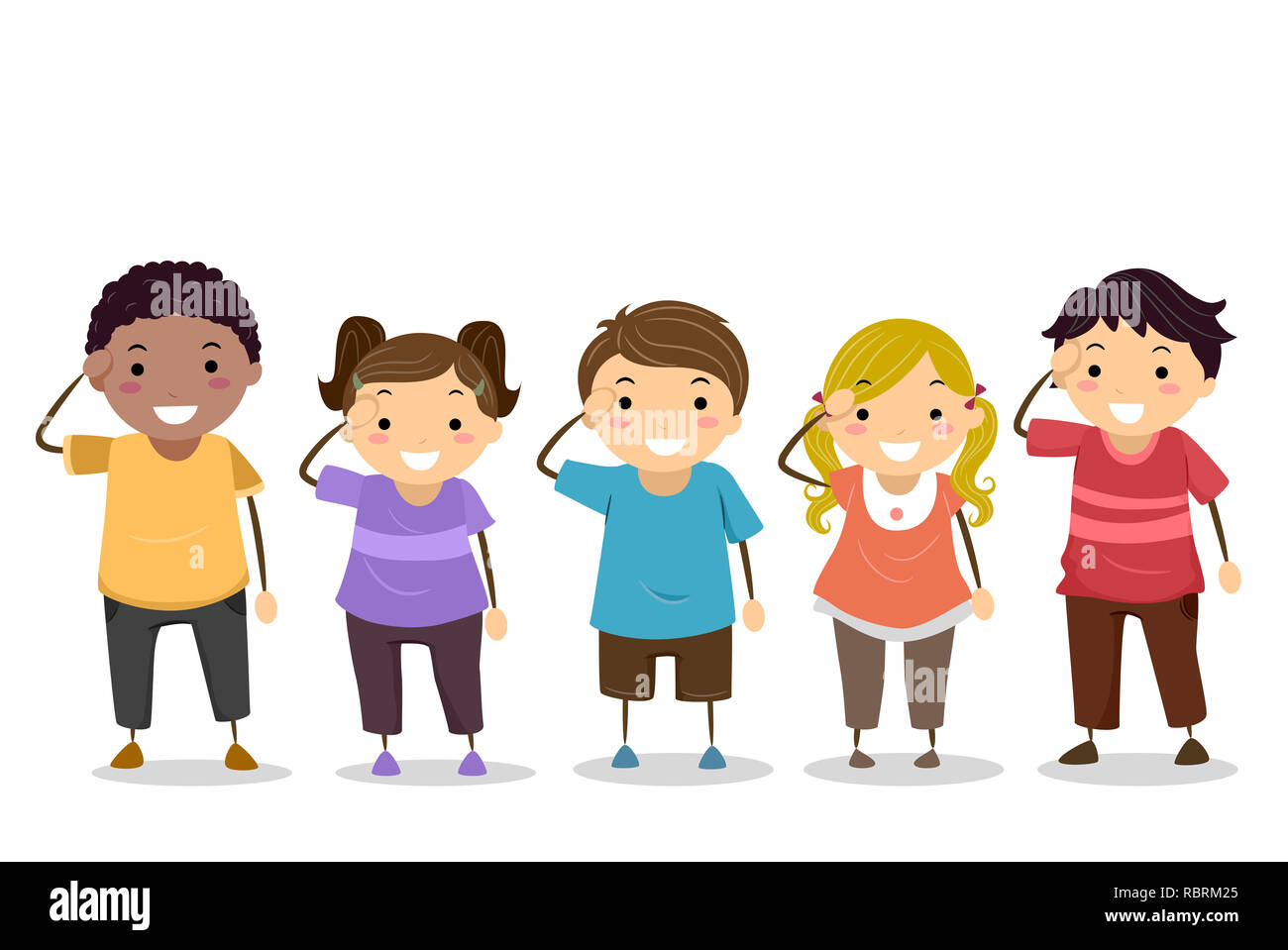 Respect kids clipart hi-res stock photography and images - Alamy