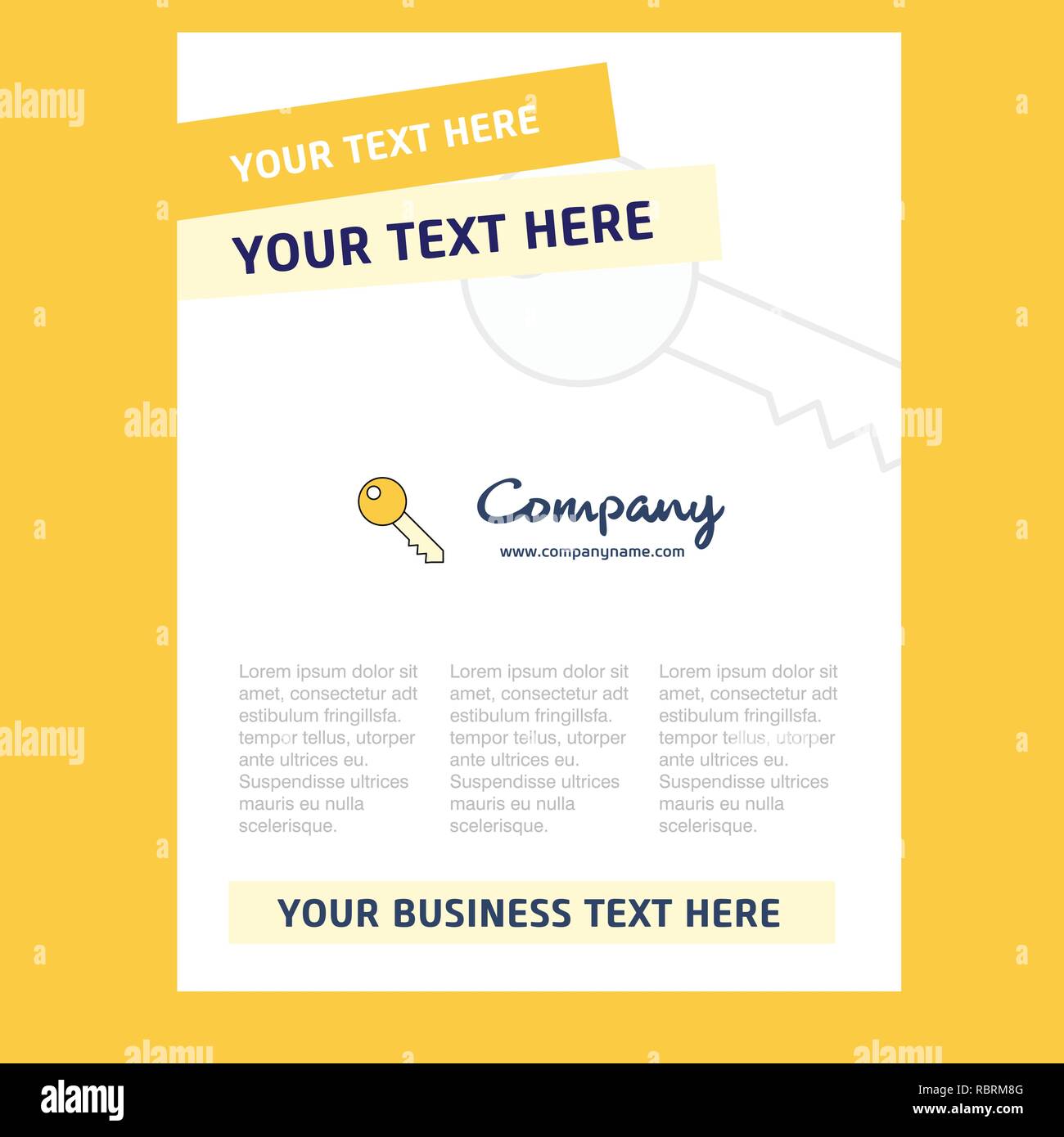 Key Title Page Design for Company profile ,annual report, presentations ...