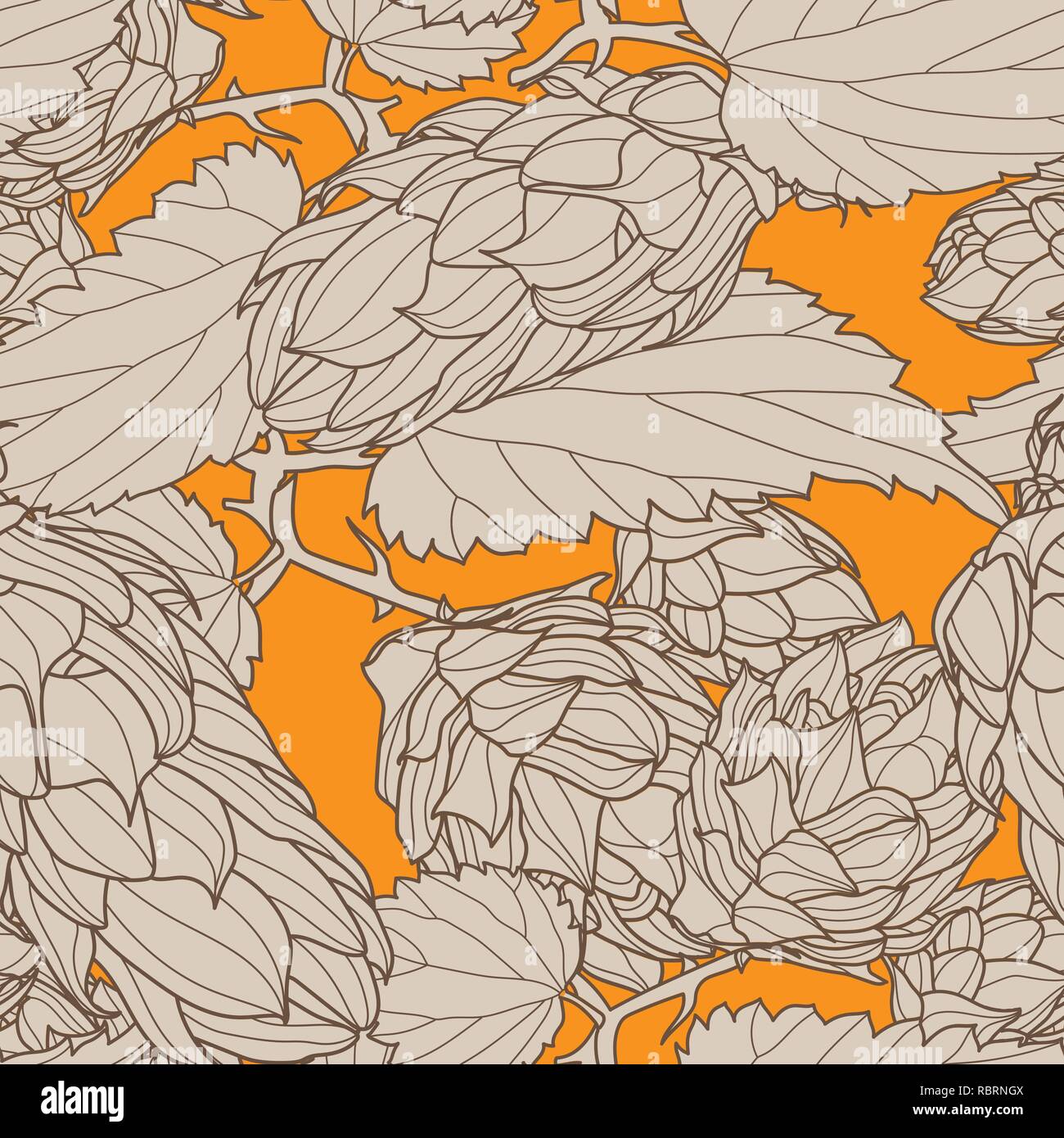 Humulus lupulus germany Stock Vector Images - Alamy