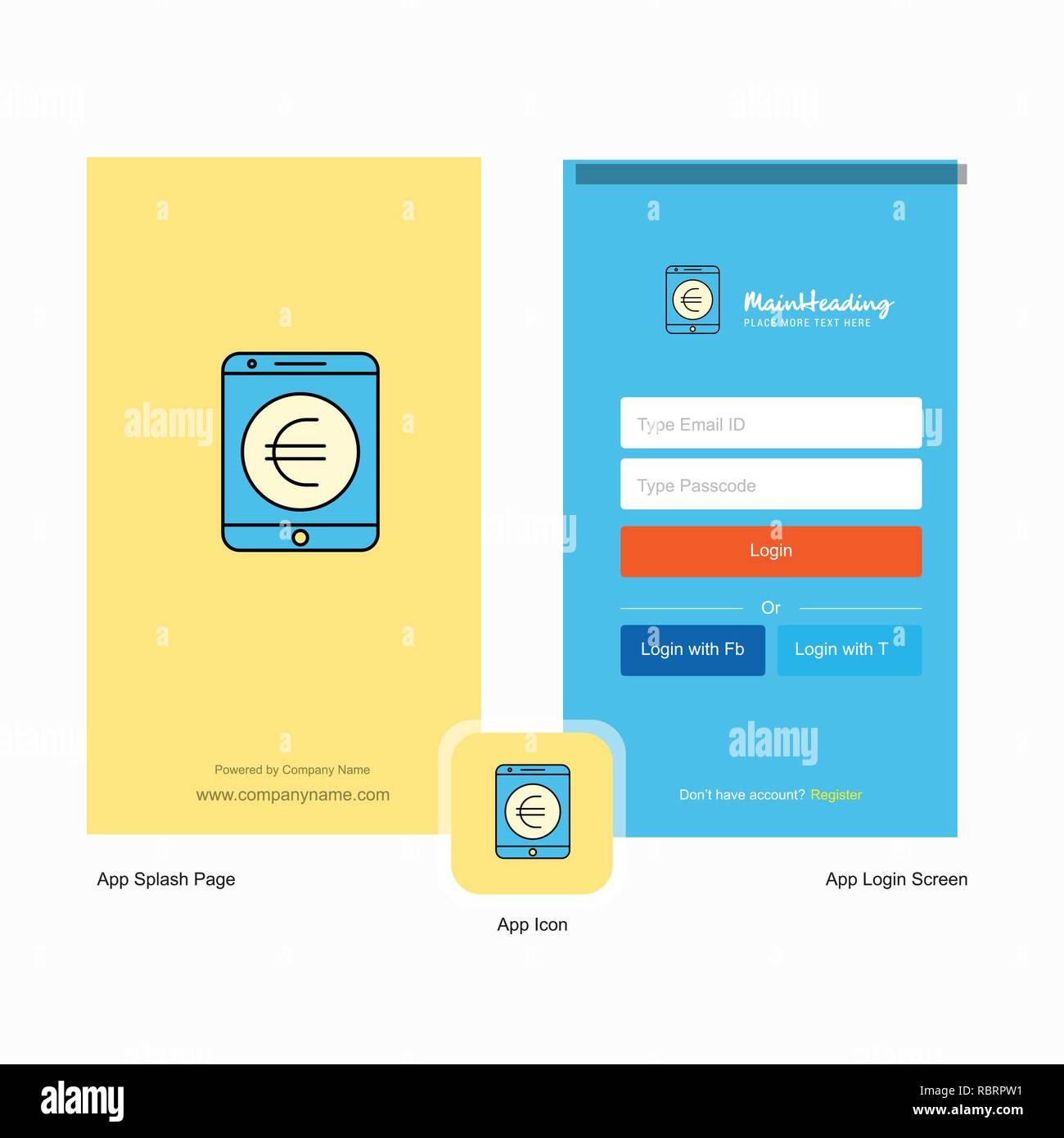 Banking login page Stock Vector Images - Alamy