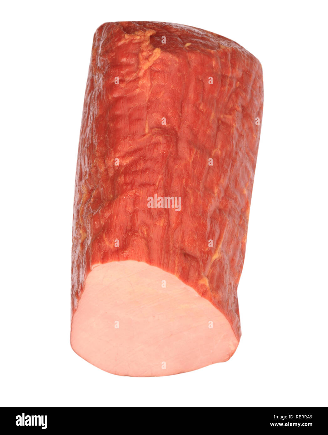 Piece of Boiled and Smoked Meat Isolated Stock Photo - Alamy