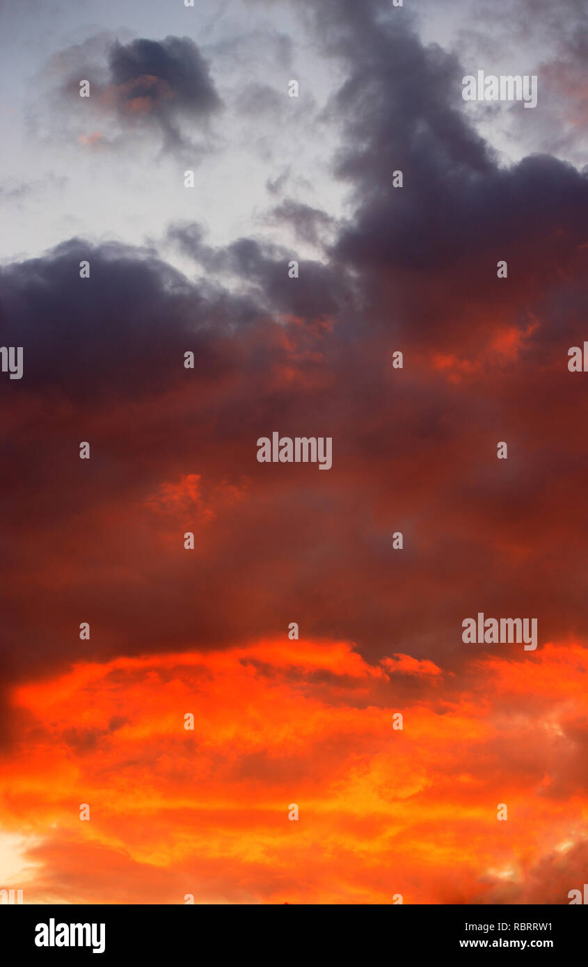 sunset sky at summer Stock Photo - Alamy