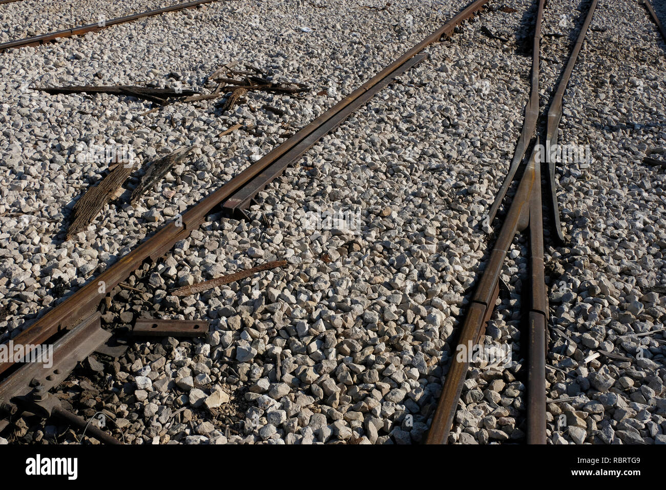 Rail tracks destroyed hi-res stock photography and images - Alamy