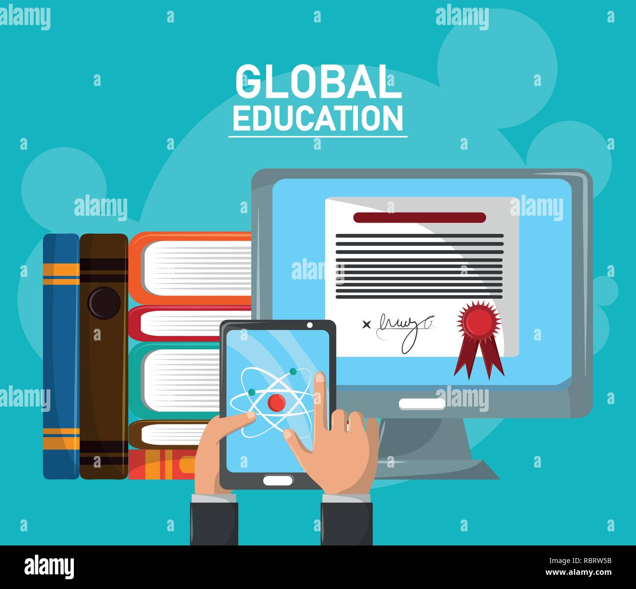 global distance education Stock Vector Image & Art - Alamy