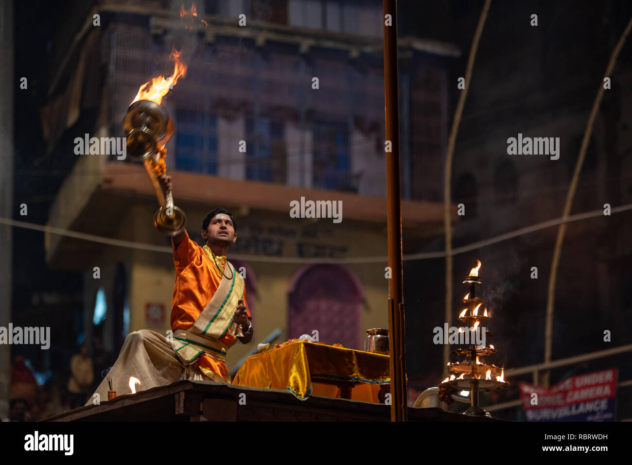 Arati lamp hi-res stock photography and images - Alamy