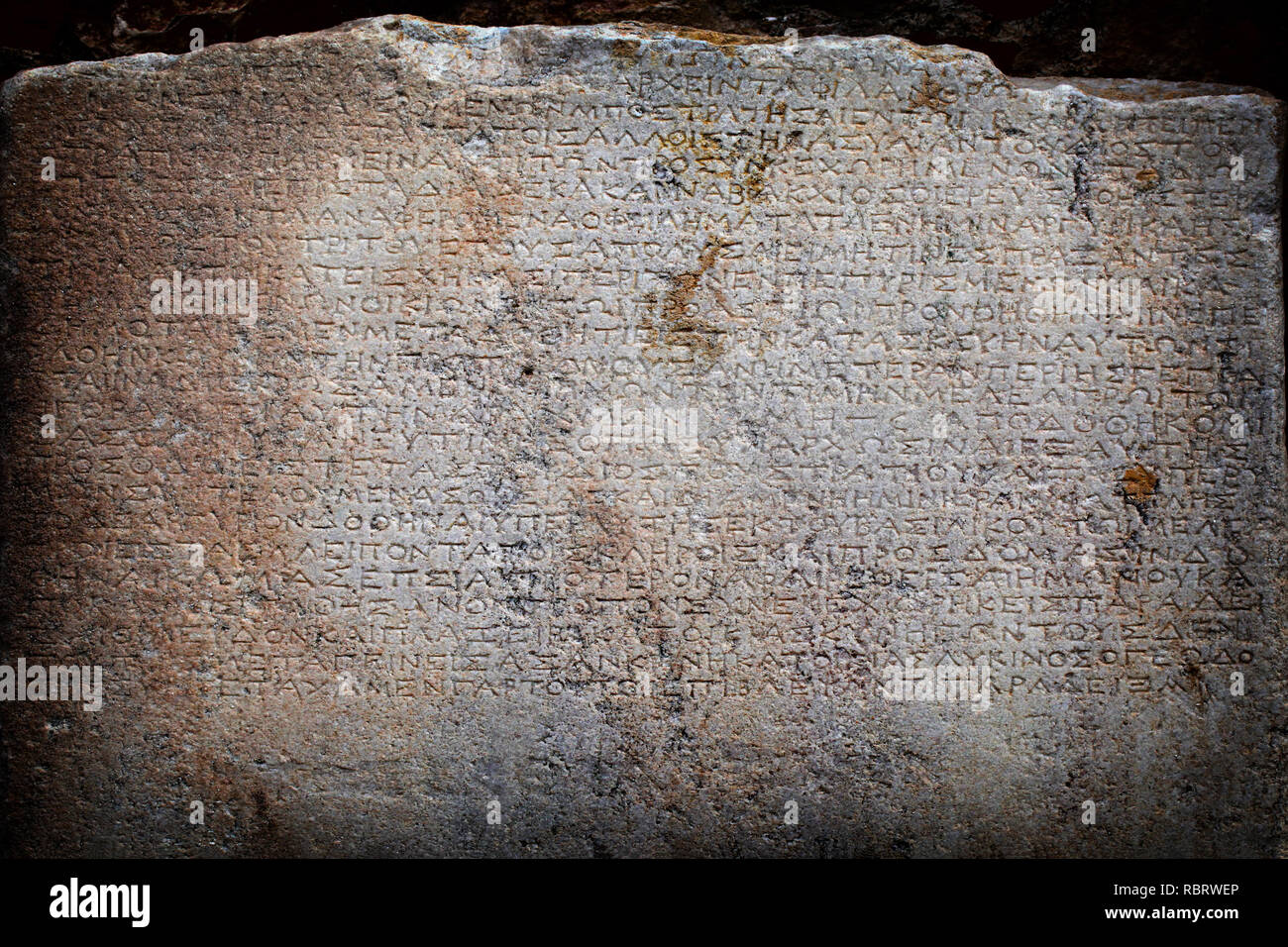 Historical Antique Age Epigraph on Marble Tablet Stone Photo Stock ...