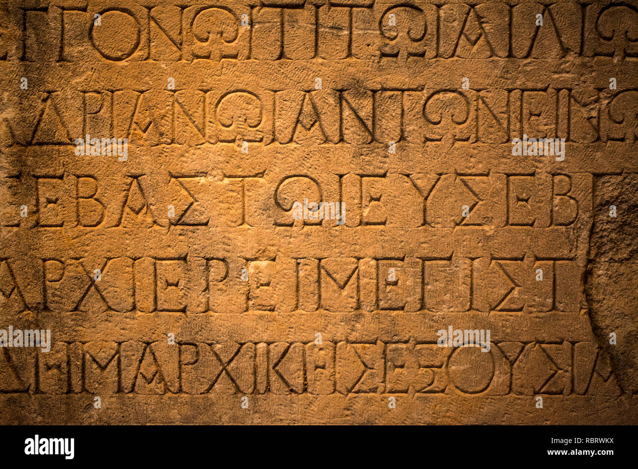 Historical Antique Age Epigraph on Marble Tablet Stone Photo Stock ...