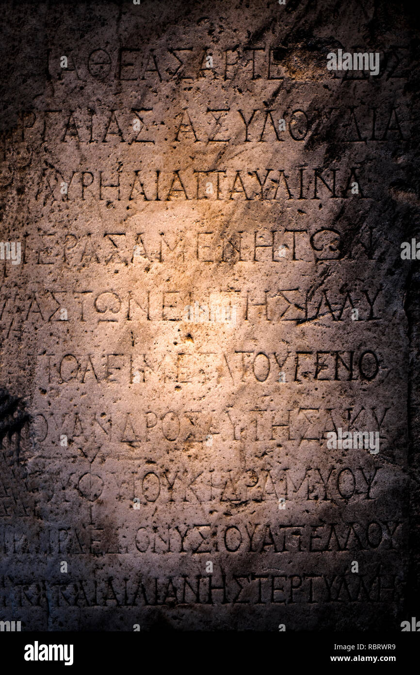 Historical Antique Age Epigraph on Marble Tablet Stone Photo Stock ...