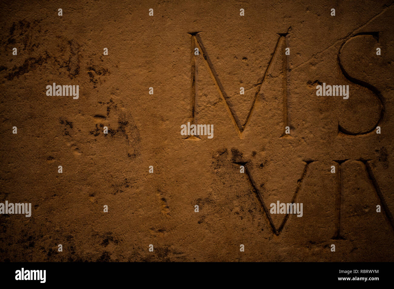 Historical Antique Age Epigraph on Marble Tablet Stone Photo Stock ...