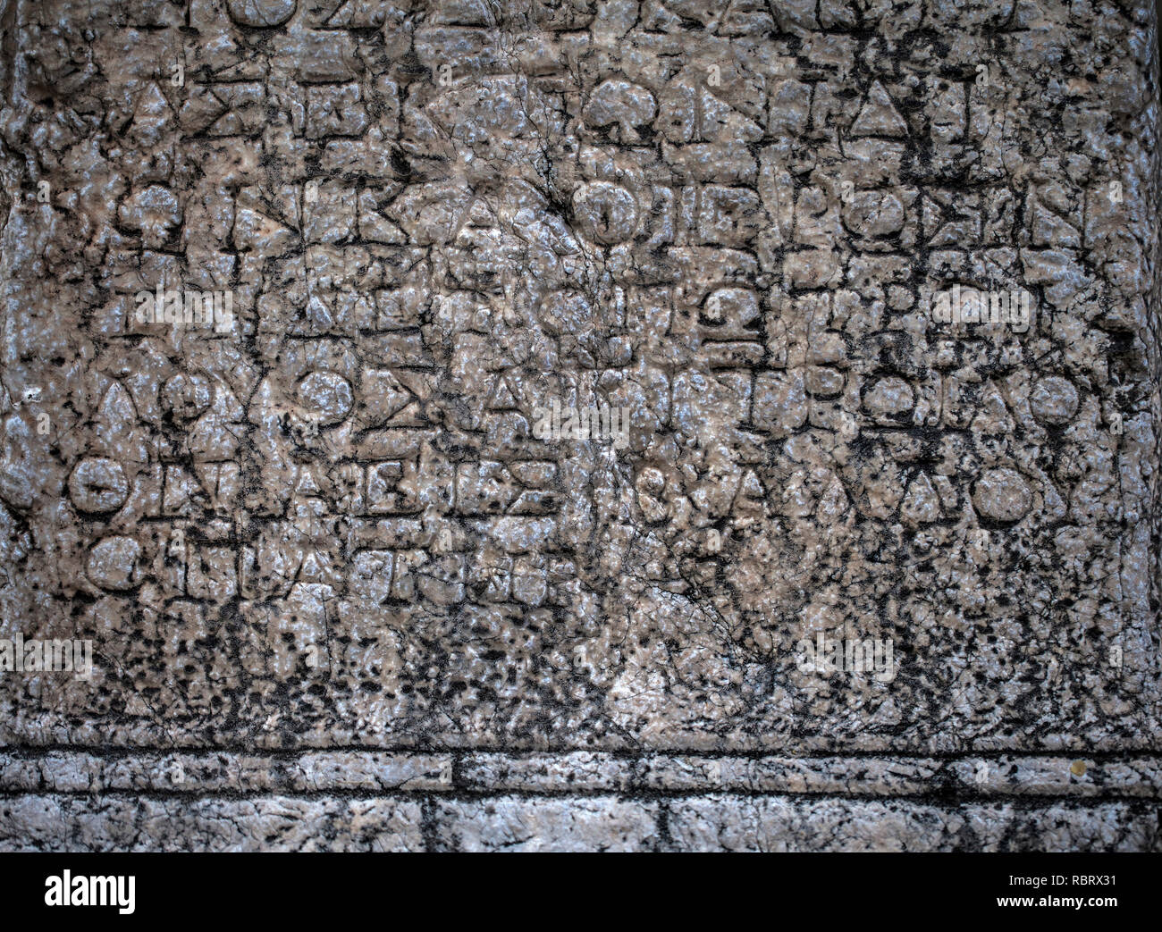 Historical Antique Age Epigraph on Marble Tablet Stone Photo Stock ...