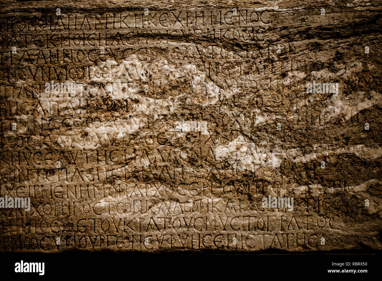 Historical Antique Age Epigraph on Marble Tablet Stone Photo Stock ...