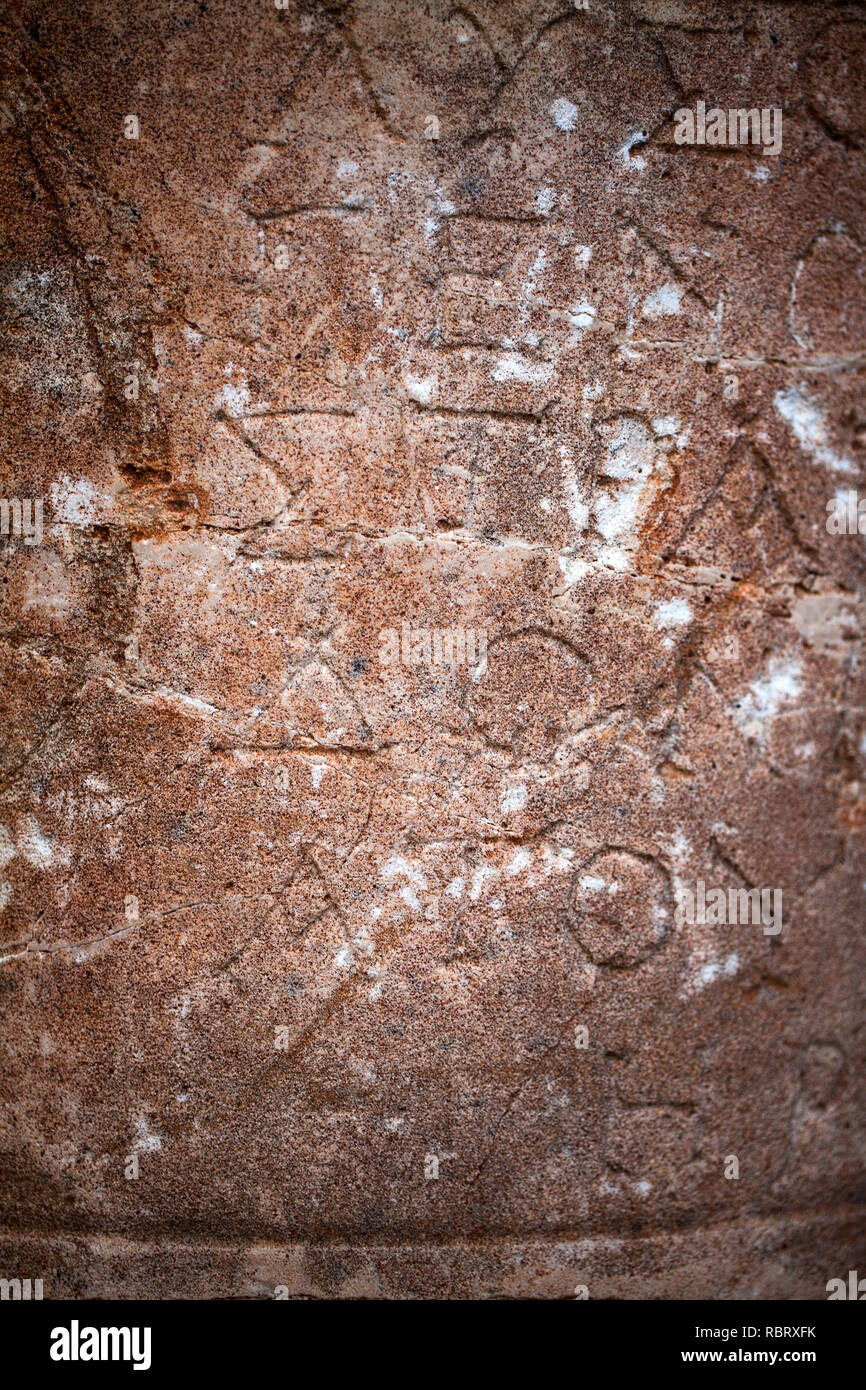 Historical Antique Age Epigraph on Marble Tablet Stone Photo Stock ...