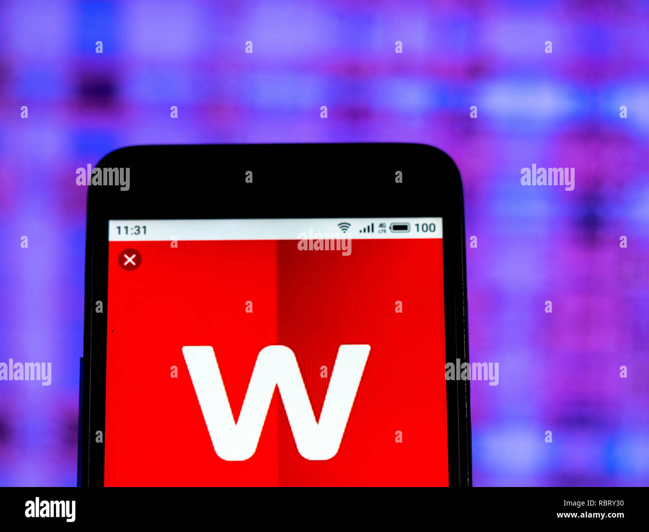 Worldpay Group logo seen displayed on smart phone Stock Photo - Alamy