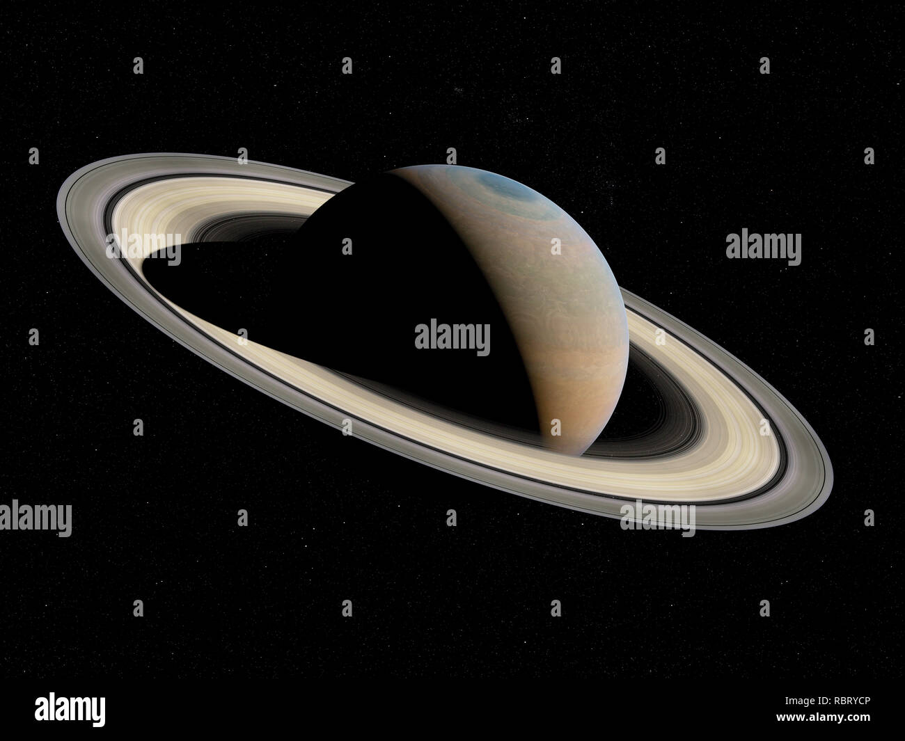 Illustration of Saturn Stock Photo - Alamy