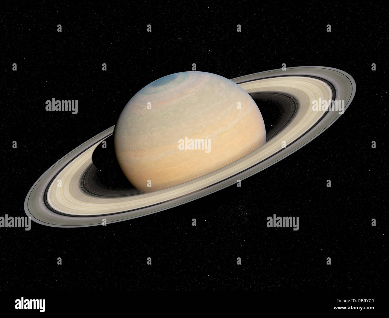 Illustration of Saturn Stock Photo - Alamy