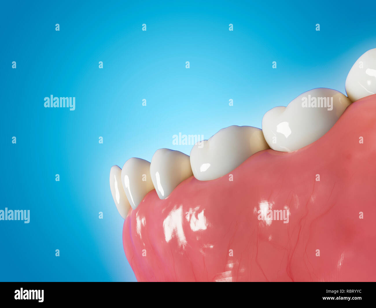 Illustration of human teeth Stock Photo - Alamy