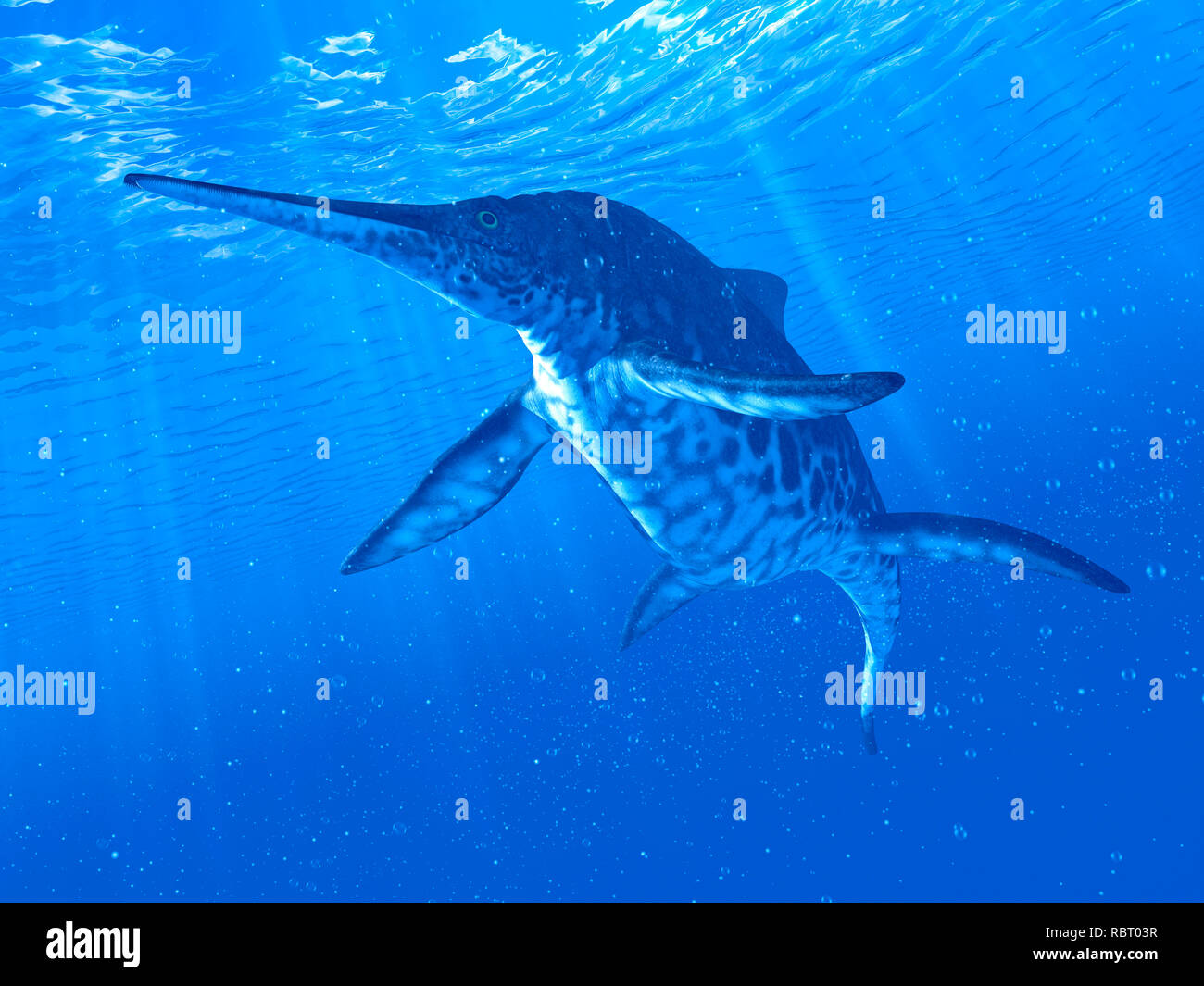 Shonisaurus extinct marine reptile hi-res stock photography and images ...