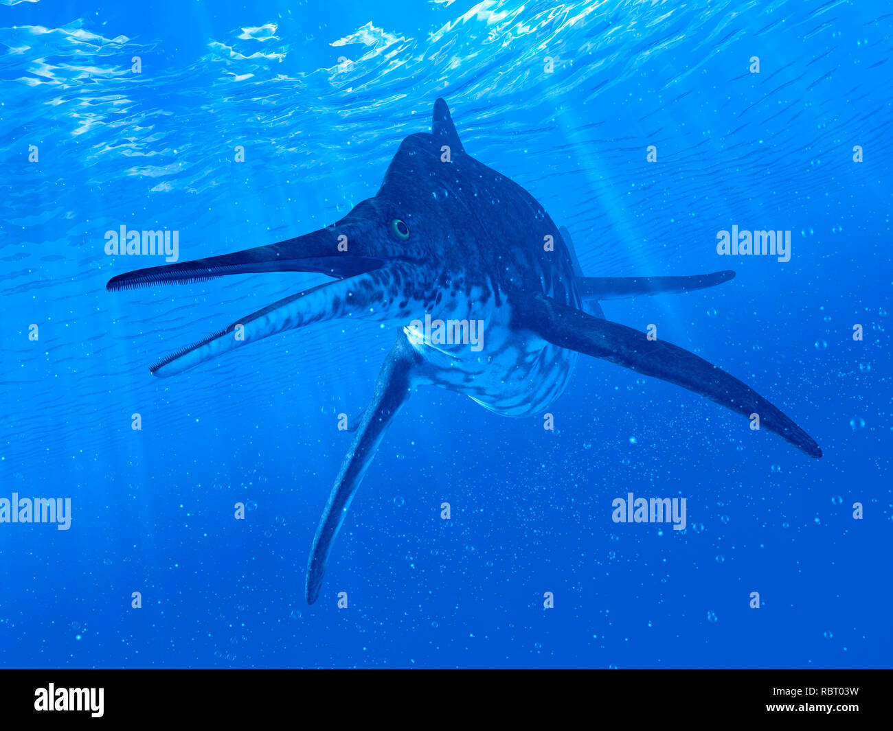 Illustration of a Shonisaurus Stock Photo - Alamy