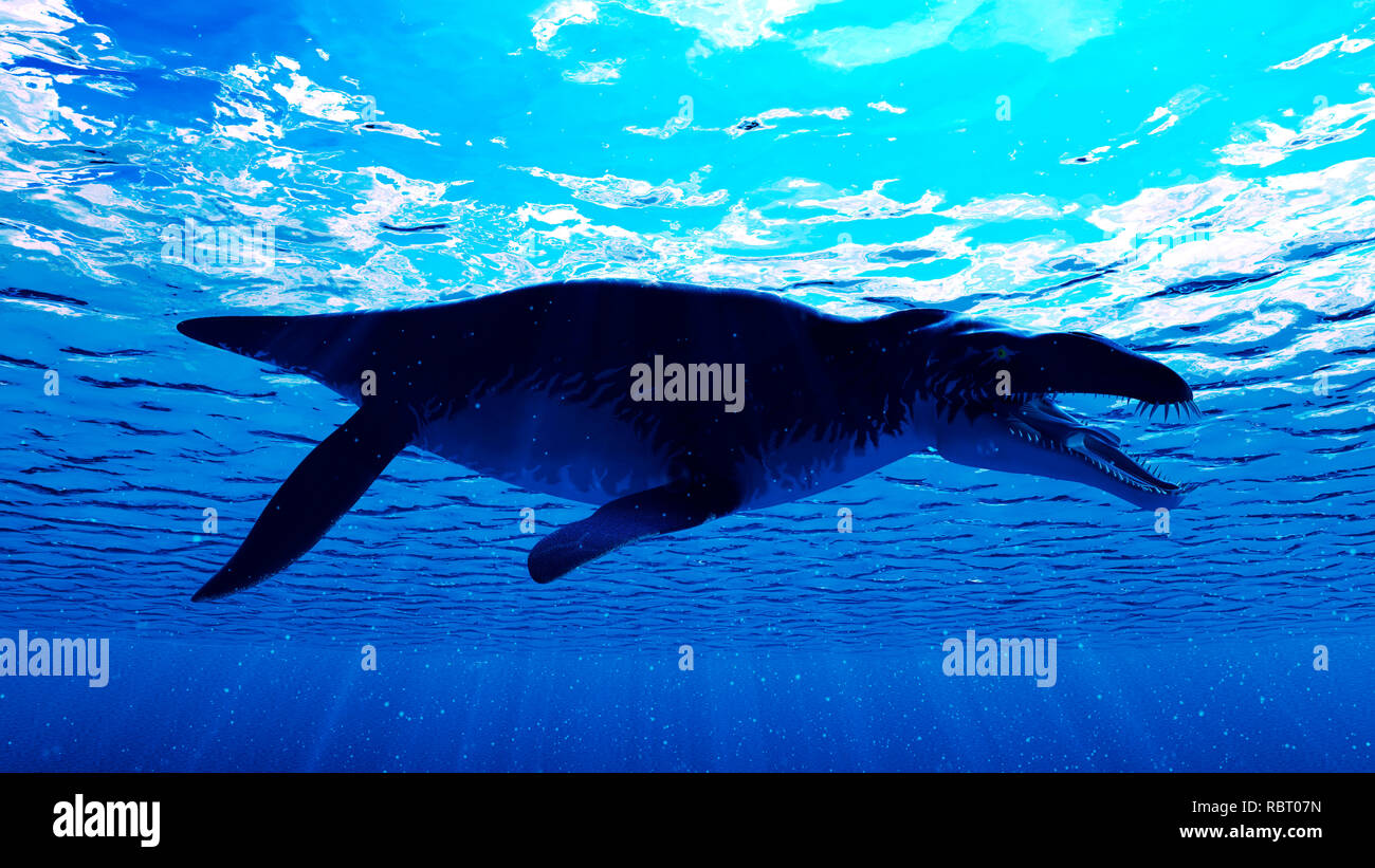 Illustration of a Liopleurodon Stock Photo - Alamy